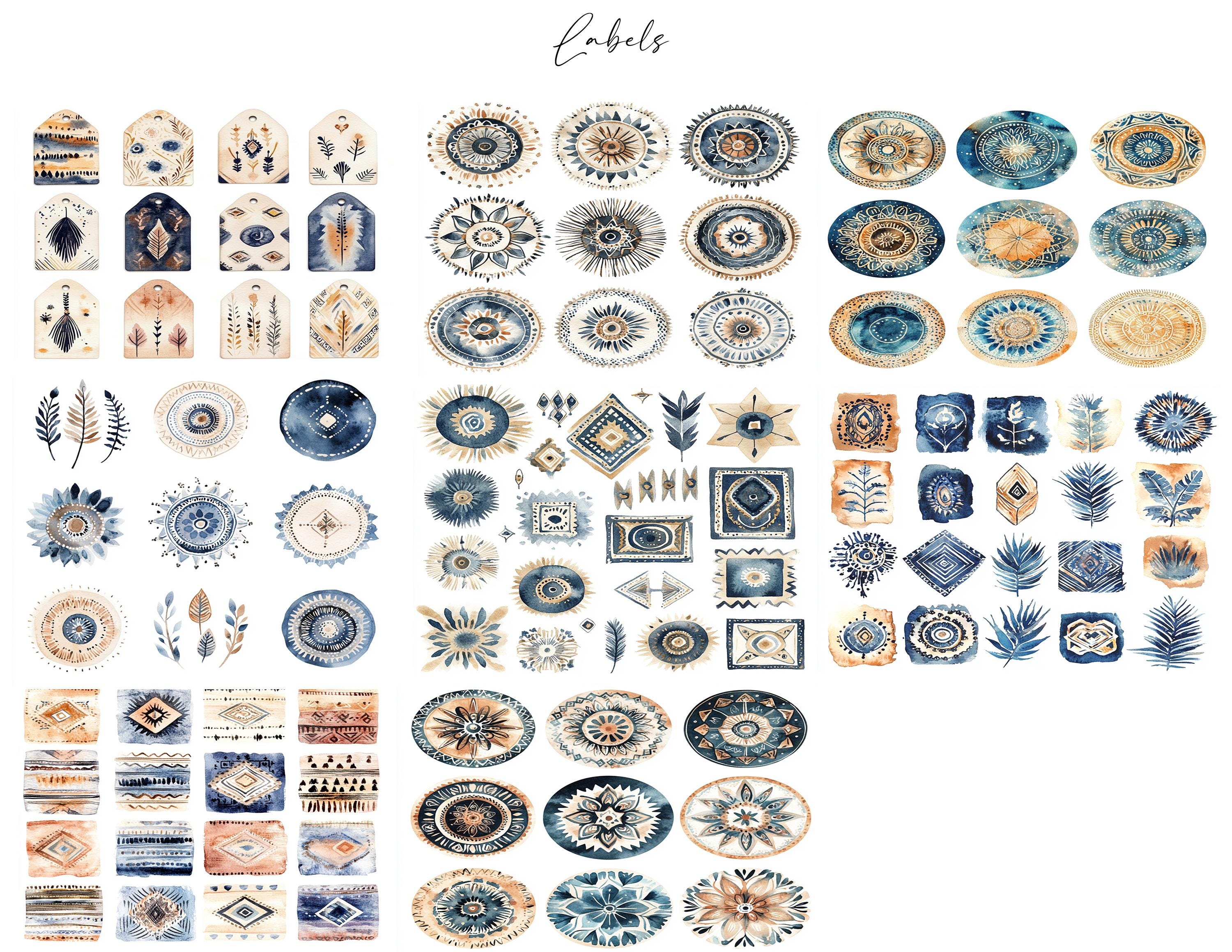 Boho Digital Paper Pack: Seamless Patterns, Junk Journal Kit (digital ...
