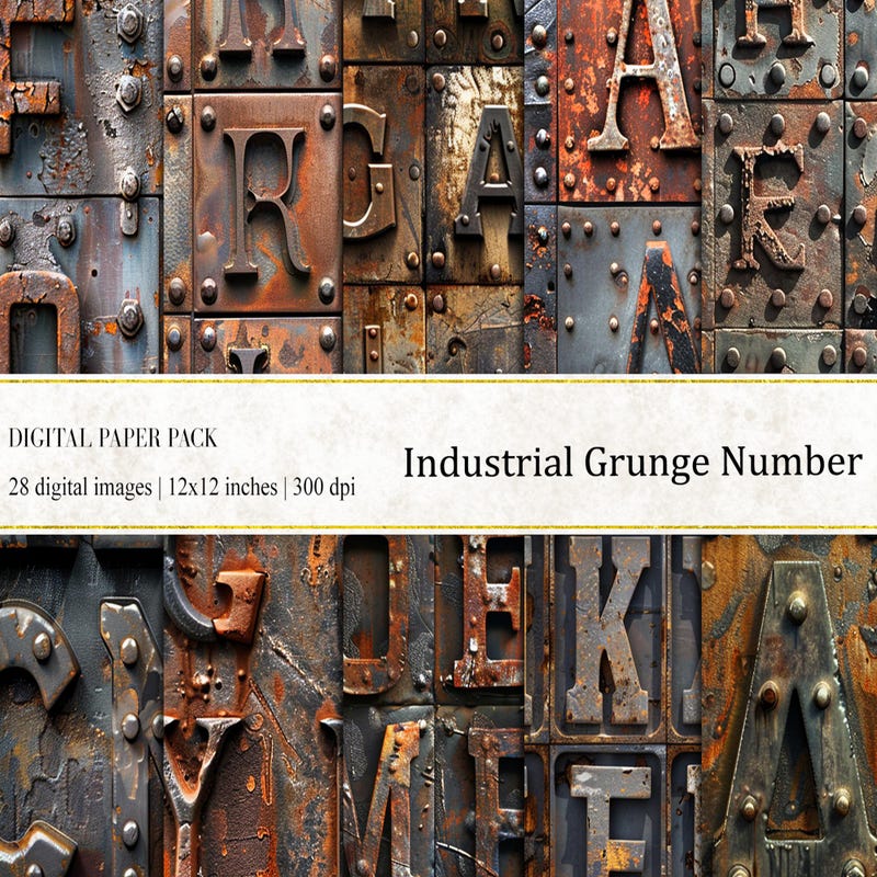 Industrial Letters - Etsy