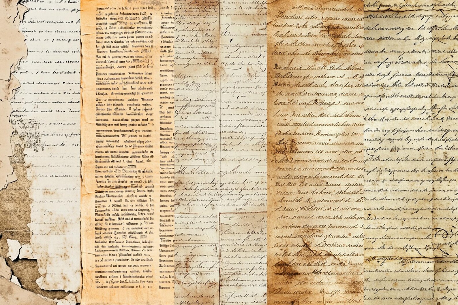 Vintage Old Notes Digital Papers, Vintage Background, Vintage Paper ...