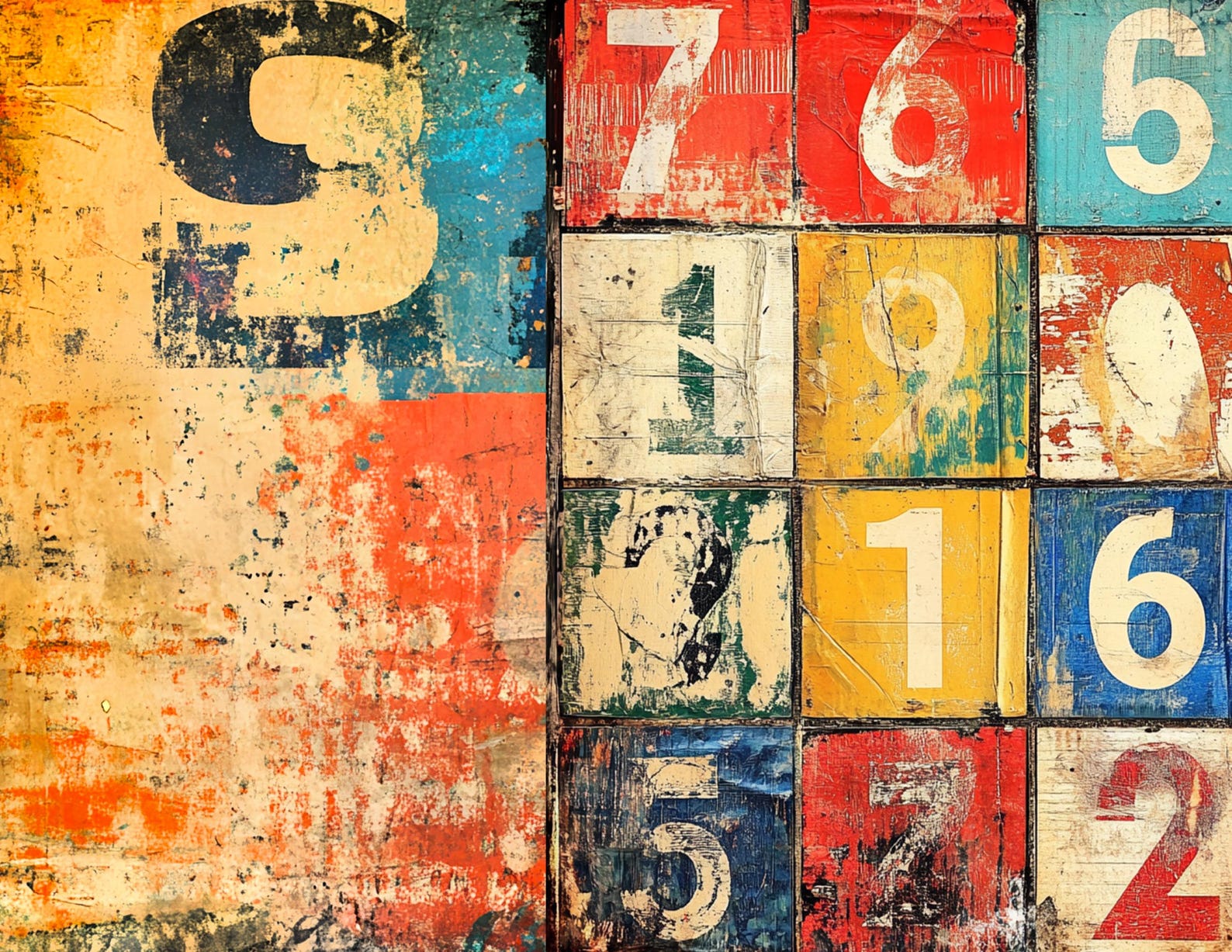 Grunge Numbers Junk Journal Papers, Grunge Letters Numbers, Grunge ...