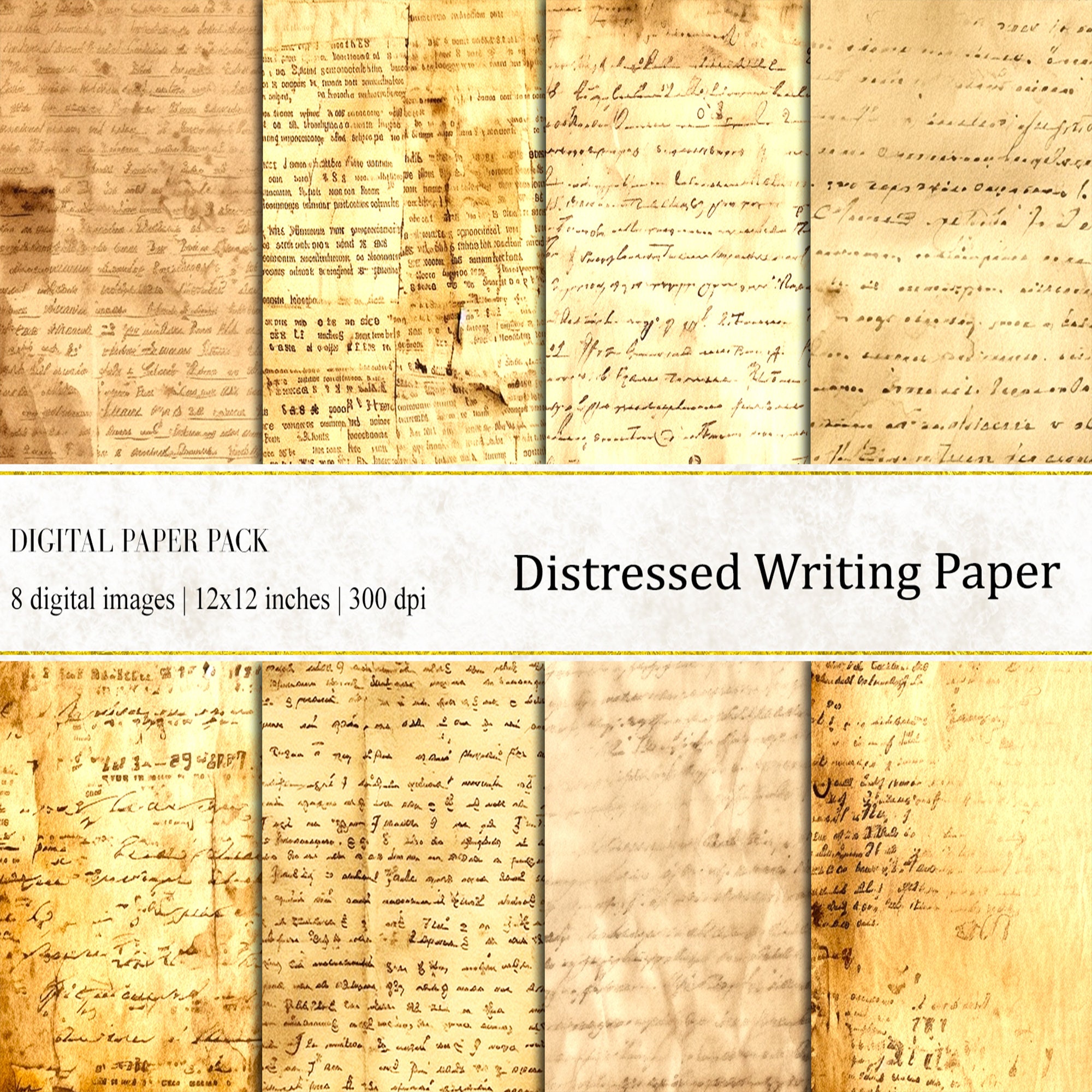 Old Paper With Writing Background