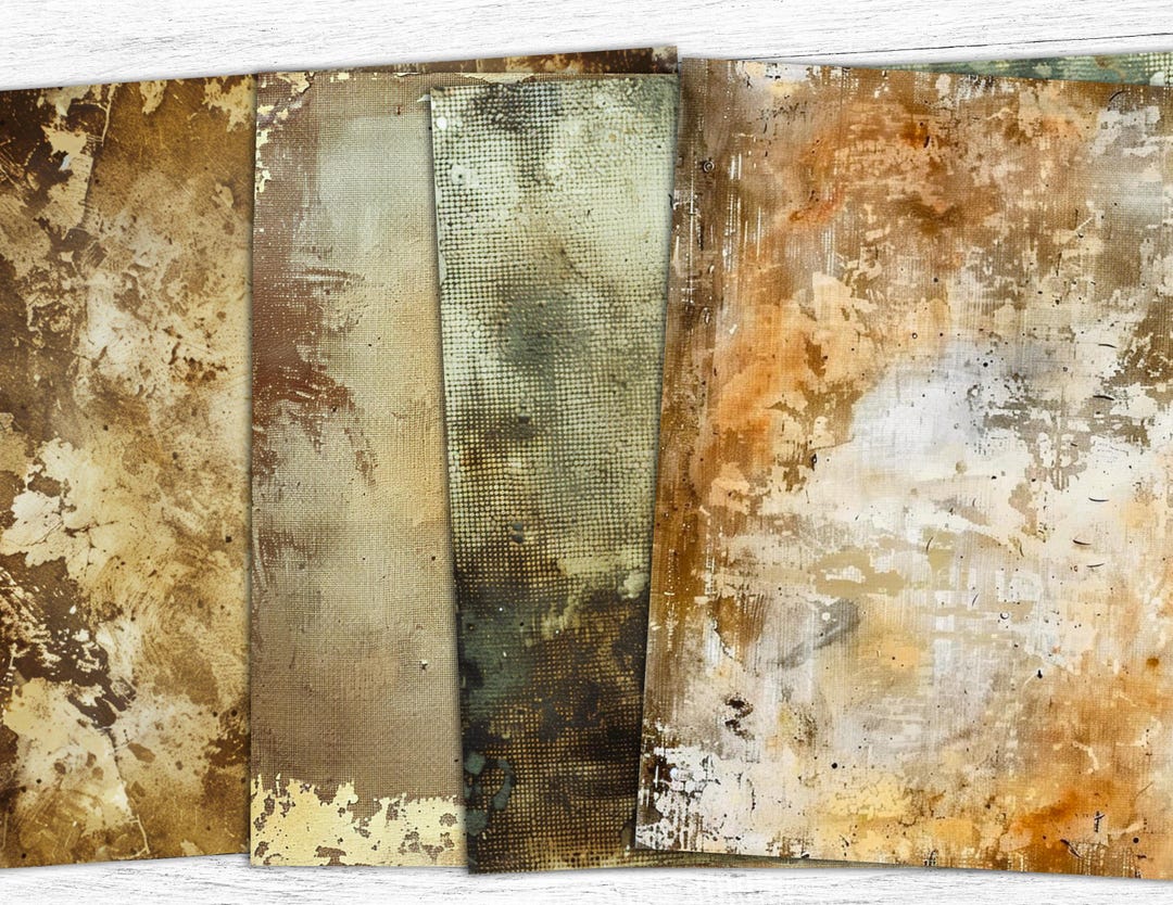 Vintage Junk Journal Papers, Vintage Paper Texture, Brown Digital Paper ...