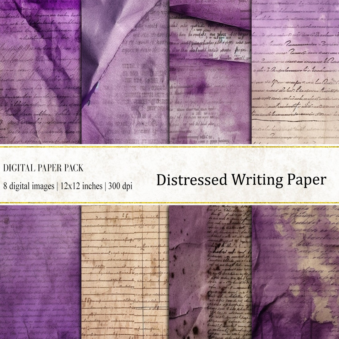 Distressed Writing Paper Digital Papers, Distressed Writing Paper ...