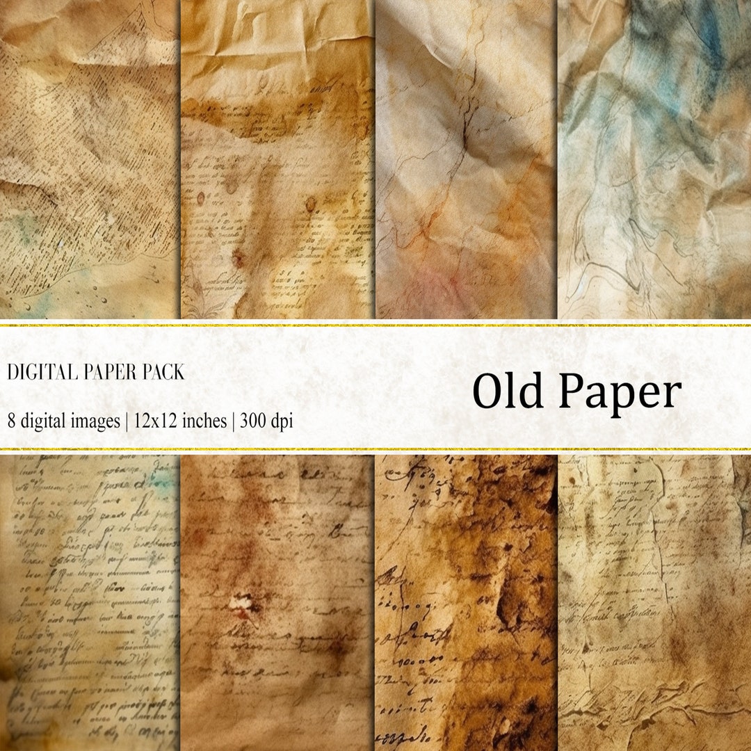 Vintage Kraft Paper Textures, Old Paper Backgrounds (digital Papers) - Etsy