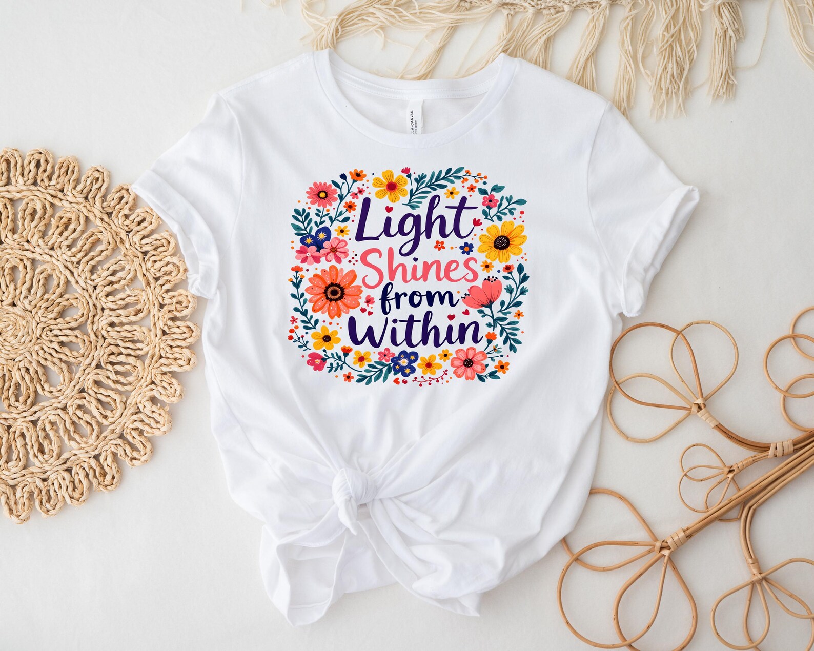 Boho Flowers PNG, Light Shines Within Clipart (digital Download) - Etsy