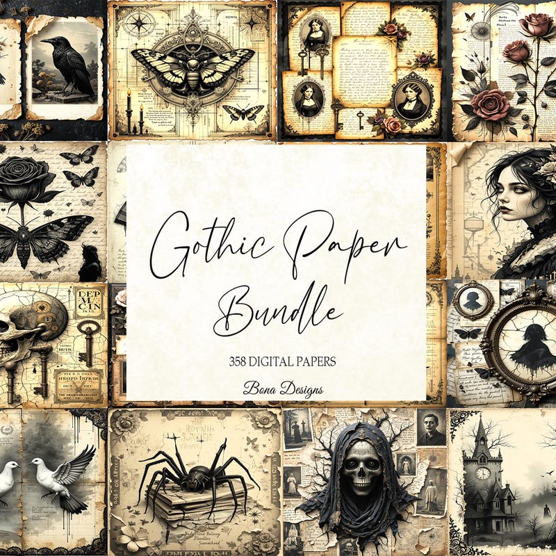 Gothic Paper - Etsy