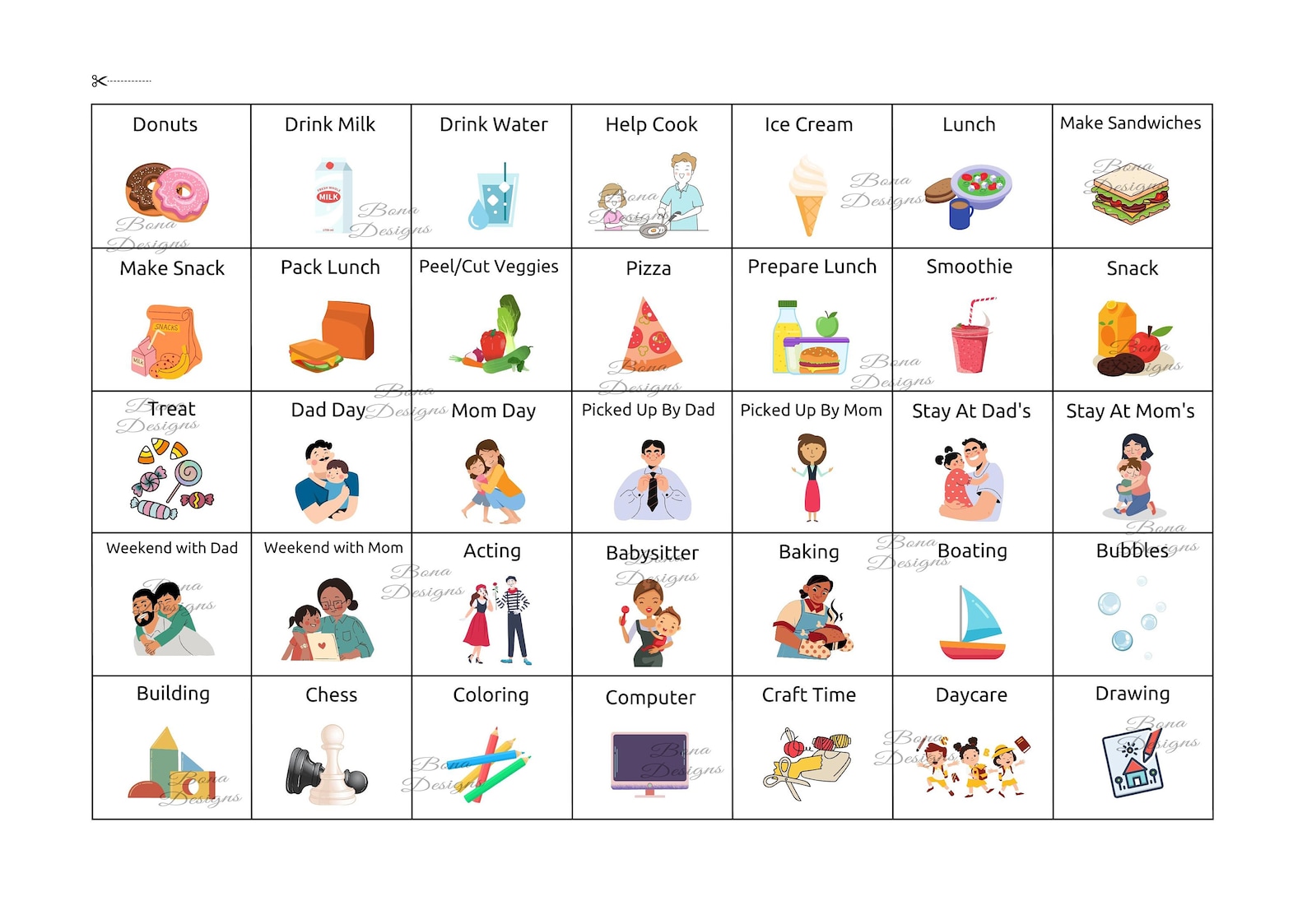 Kids Routine Cards: Visual Schedule, Chores Chart (digital Download) - Etsy