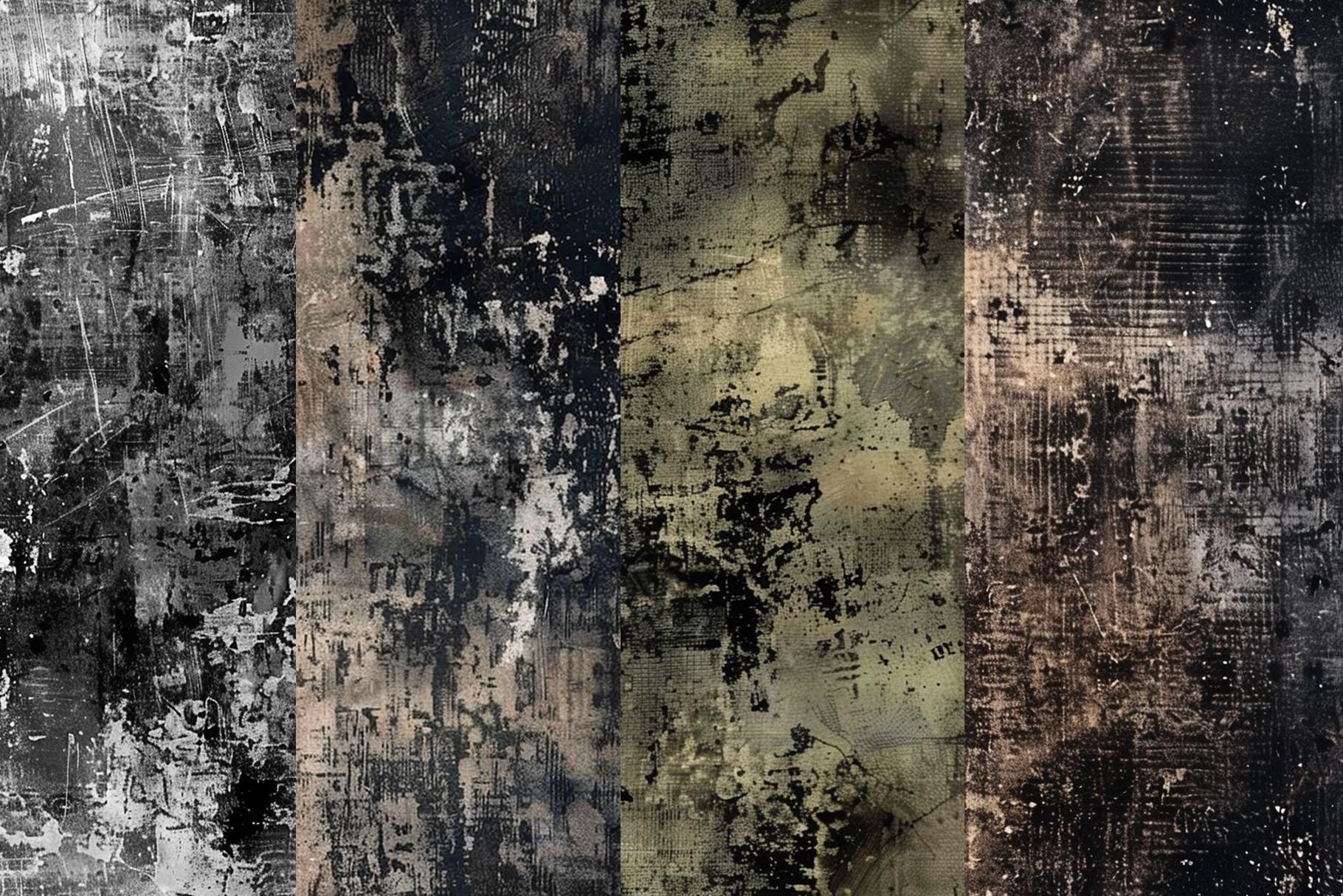 Grunge Digital Papers, Distressed Texture, Grunge Seamless Patterns ...