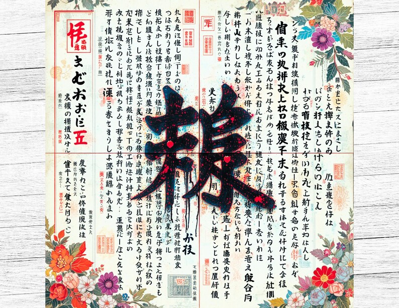 Japanese Newspaper Print Junk Journal Papers (digital Download) - Etsy