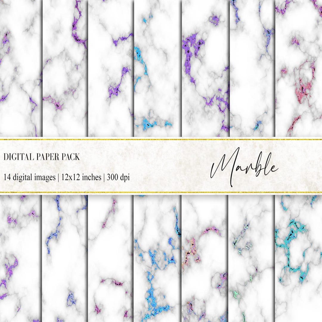 Iridescent Marble Digital Papers: 12x12 Textures (instant Download) - Etsy