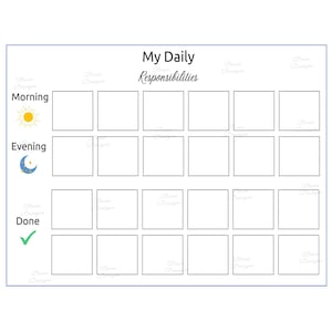 Routine Cards, Charts for Kids, Chores Chart | Morning, Afternoon ...