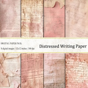 Distressed Writing Digital Papers, Pink Distressed Grunge Background ...