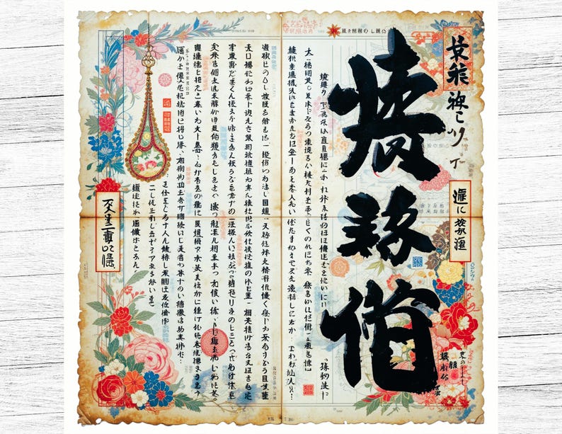 Japanese Newspaper Print Junk Journal Papers (digital Download) - Etsy