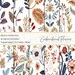 Embroidered Flowers Digital Paper: Seamless Floral Patterns (digital ...