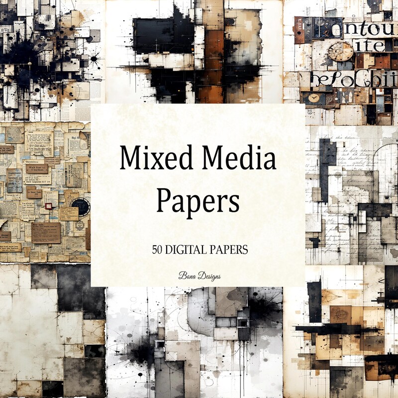 Mixed Media Canvas - Etsy