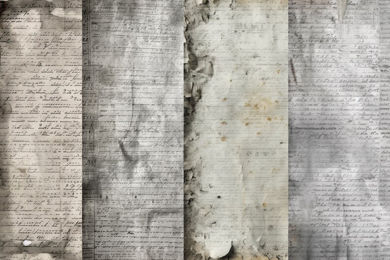 Distressed Writing Paper Digital Papers, Writing Paper Print ...