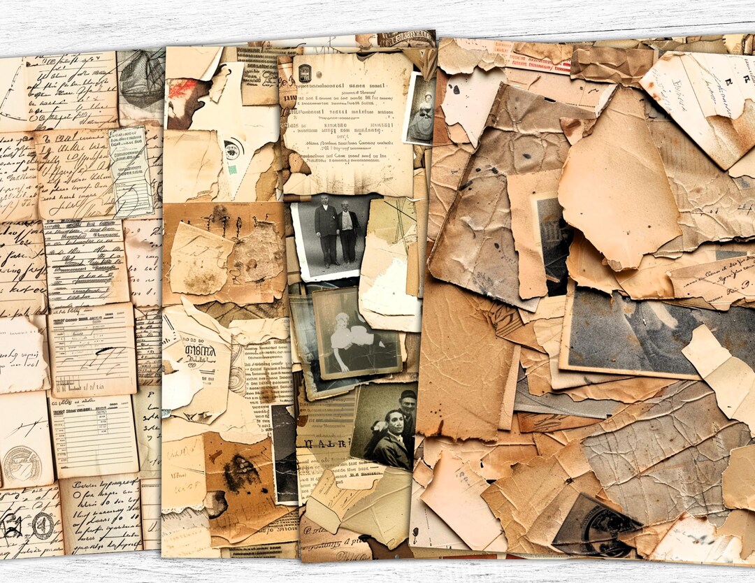 Vintage Ephemera Paper Pack: Photography & Notes (digital Download) - Etsy