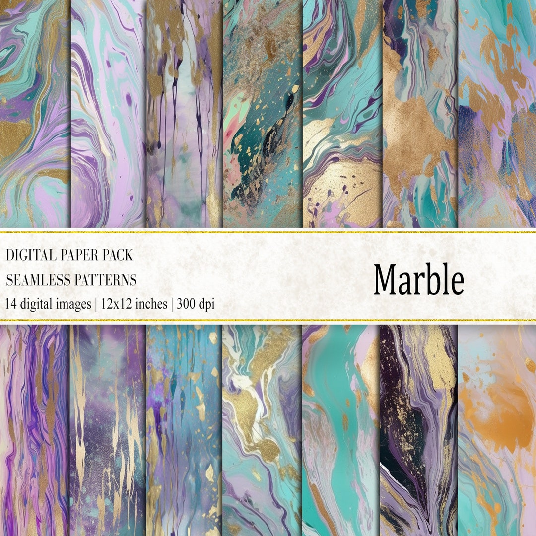 Marble Digital Paper, Marble Texture, Marble Background, Pastel Gold ...