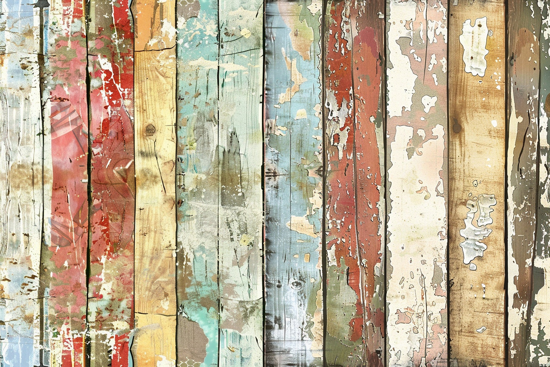 Wood Digital Papers, Wood Seamless Patterns, Distressed Wood Papers ...