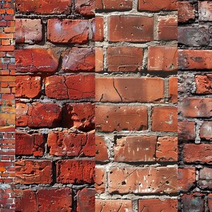 Brick Wall Digital Papers, Old Brick Wall Digital Paper, Seamless Brick ...