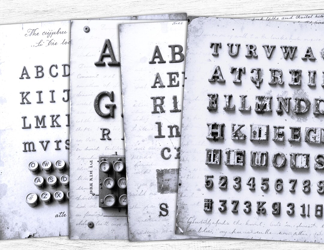 Vintage Letters Junk Journal Paper, Vintage Letter, Letters Digital ...