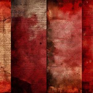 Distressed Grunge Digital Papers, Red Distressed Grunge Background ...