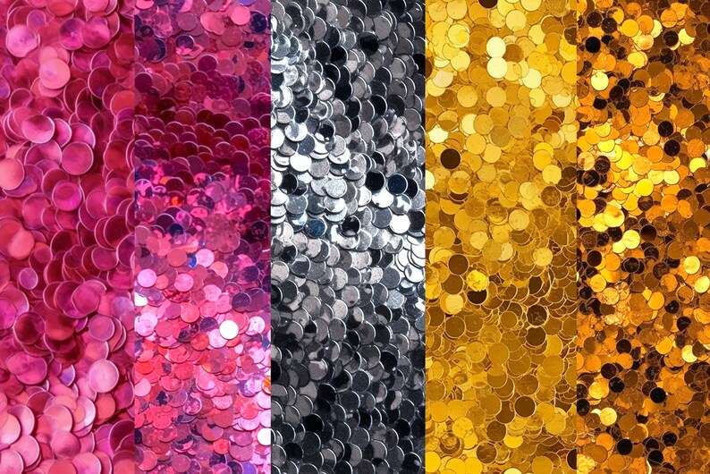Sequin Digital Papers, Sequin Seamless Patterns, Glitter Digital Paper ...