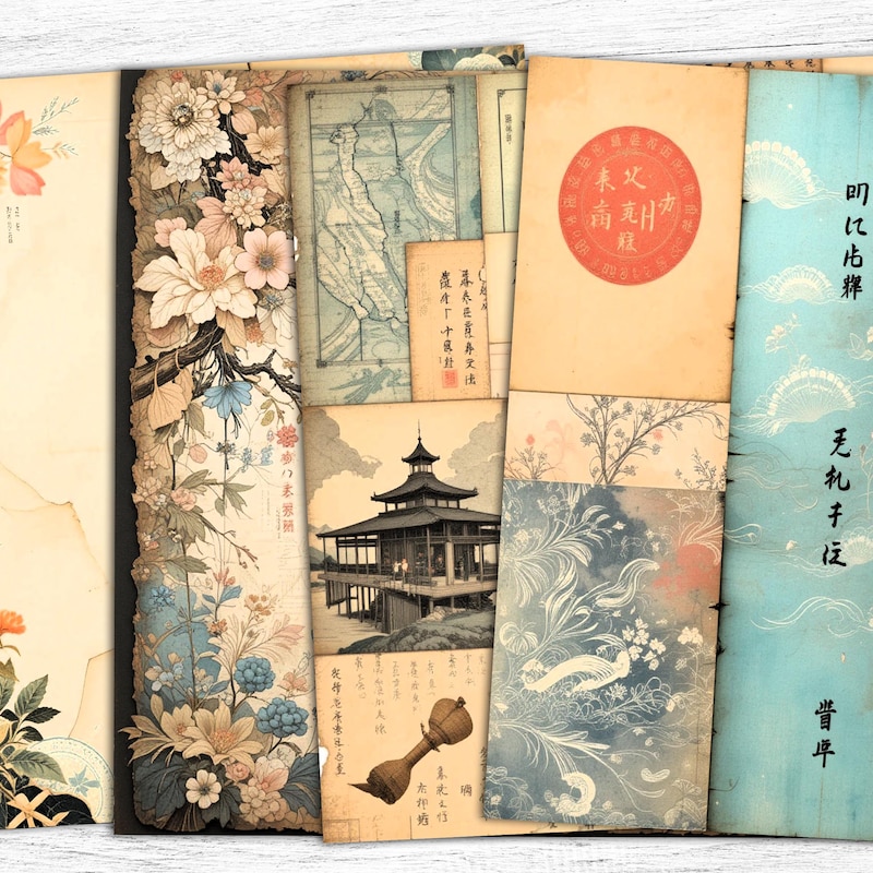Japanese Card Scrap Book - Etsy