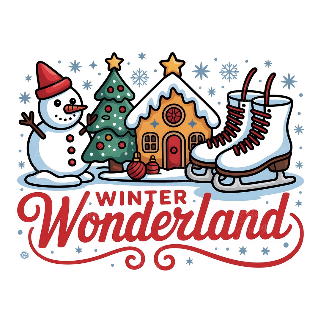 Clipart PNG de Navidad en el País de las Maravillas Invernal: Diseño ...