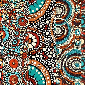 Aboriginal Dot Digital Paper, Aboriginal Dots Seamless Patterns ...