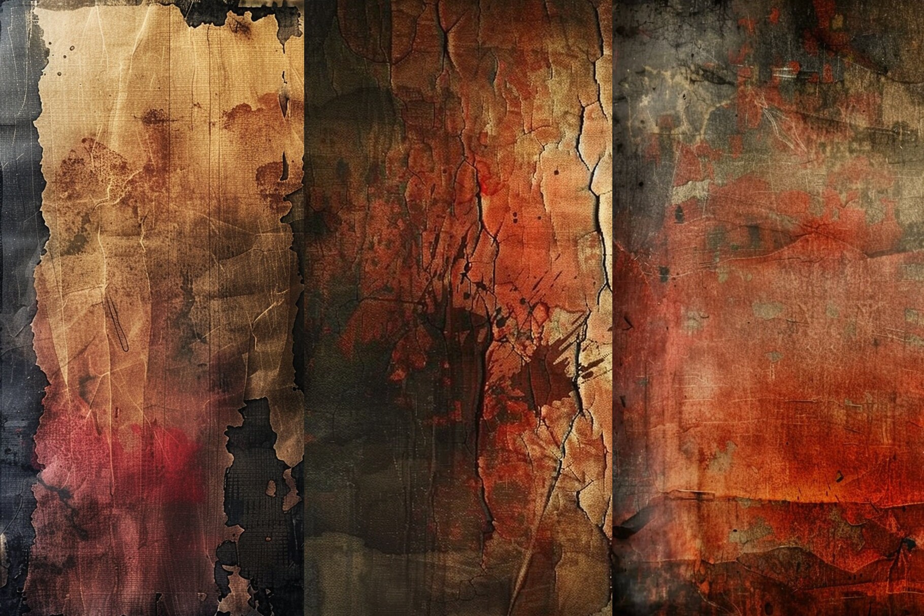 Grunge Digital Paper, Grunge Journal Texture, Distressed Texture ...