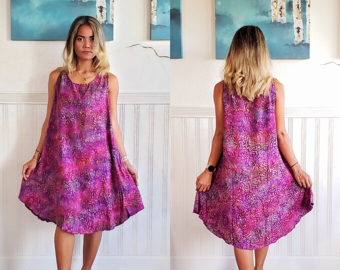 Short Batik Umbrella Sundress With Pockets One Size Fits S-XL | Etsy