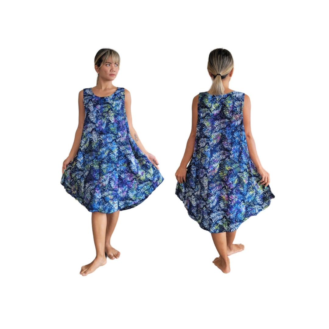 Short Batik Umbrella Sundress With Pockets One Size Fits S-XL - Etsy UK