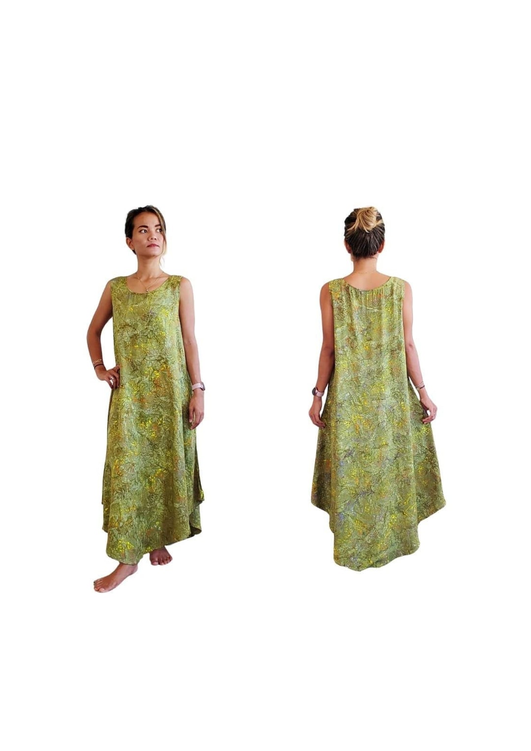 Long Batik Umbrella Sundress With Pockets One Size Fits S-XL - Etsy