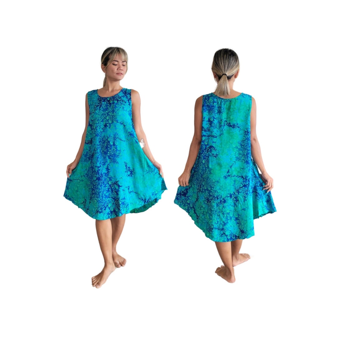 Short Batik Umbrella Sundress With Pockets One Size Fits S-XL - Etsy