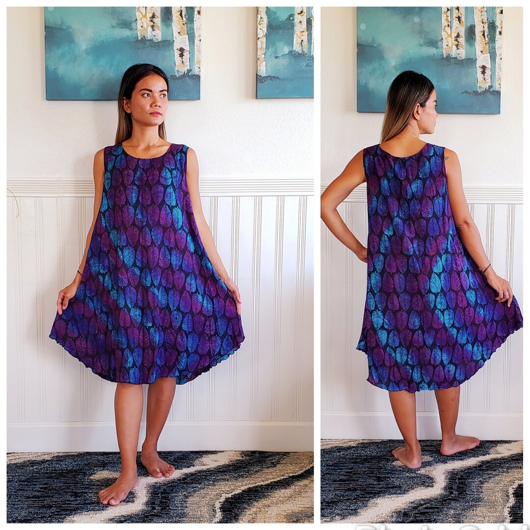 Short Batik Umbrella Sundress With Pockets One Size Fits S-XL - Etsy