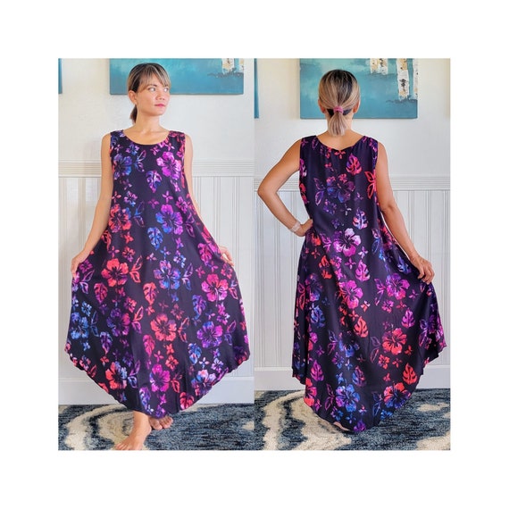 Long Batik Umbrella Sundress With Pockets One Size Fits S-XL - Etsy