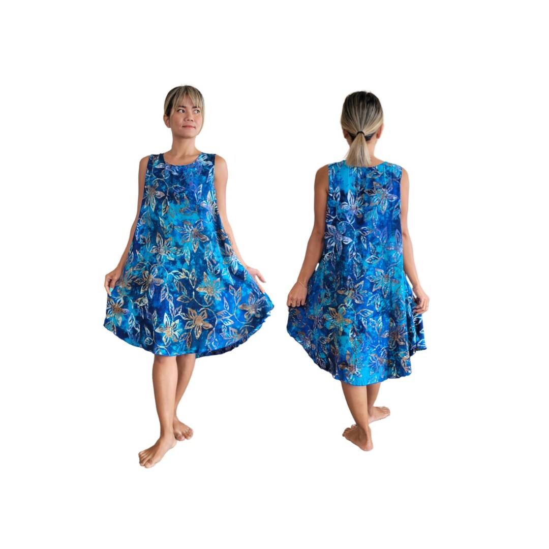 Short Batik Umbrella Sundress With Pockets One Size Fits S-XL - Etsy