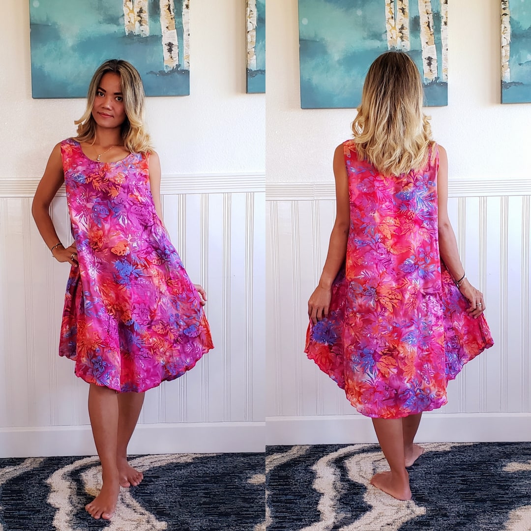 Short Batik Umbrella Sundress With Pockets One Size Fits S-XL - Etsy