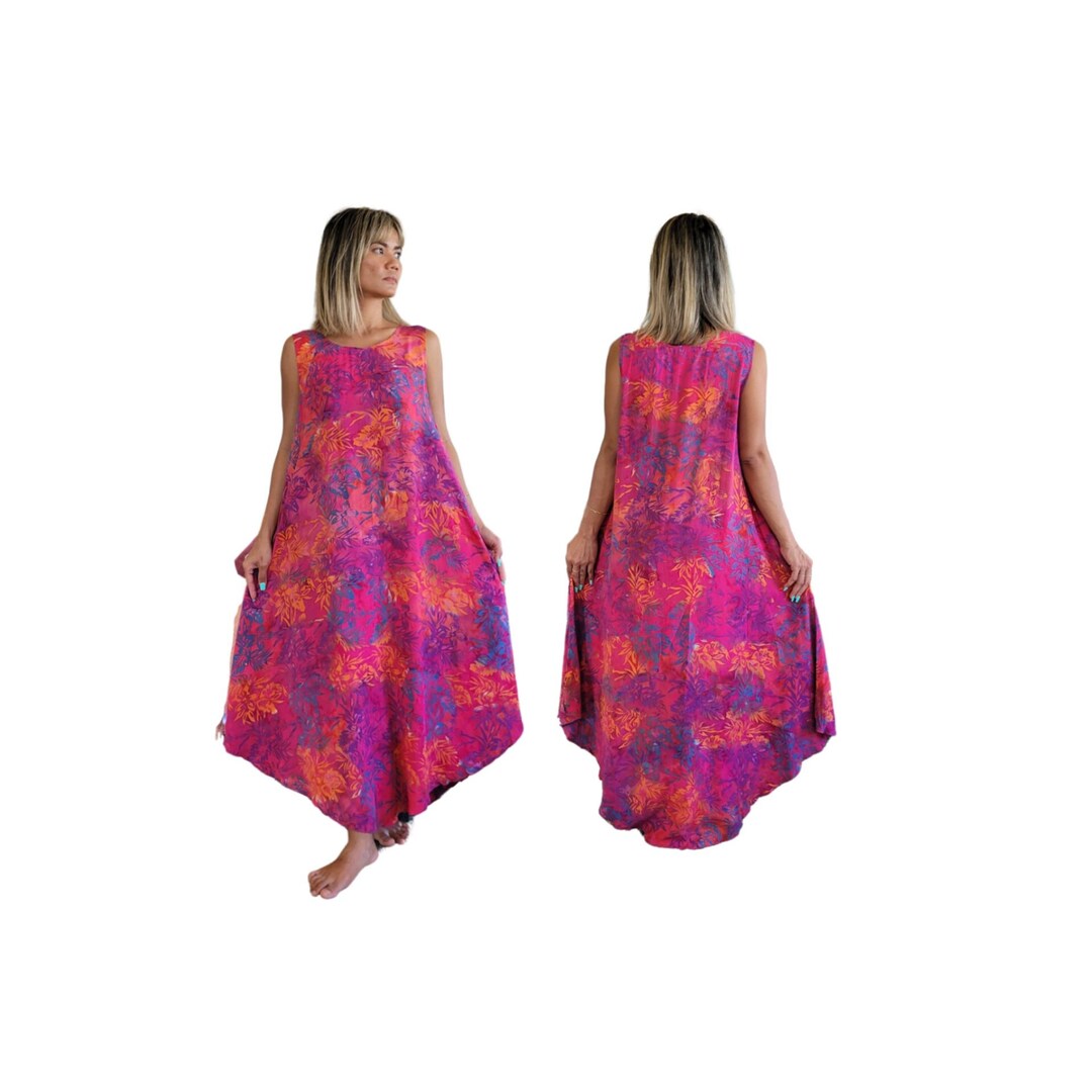 Long Batik Umbrella Sundress With Pockets One Size Fits S-XL - Etsy