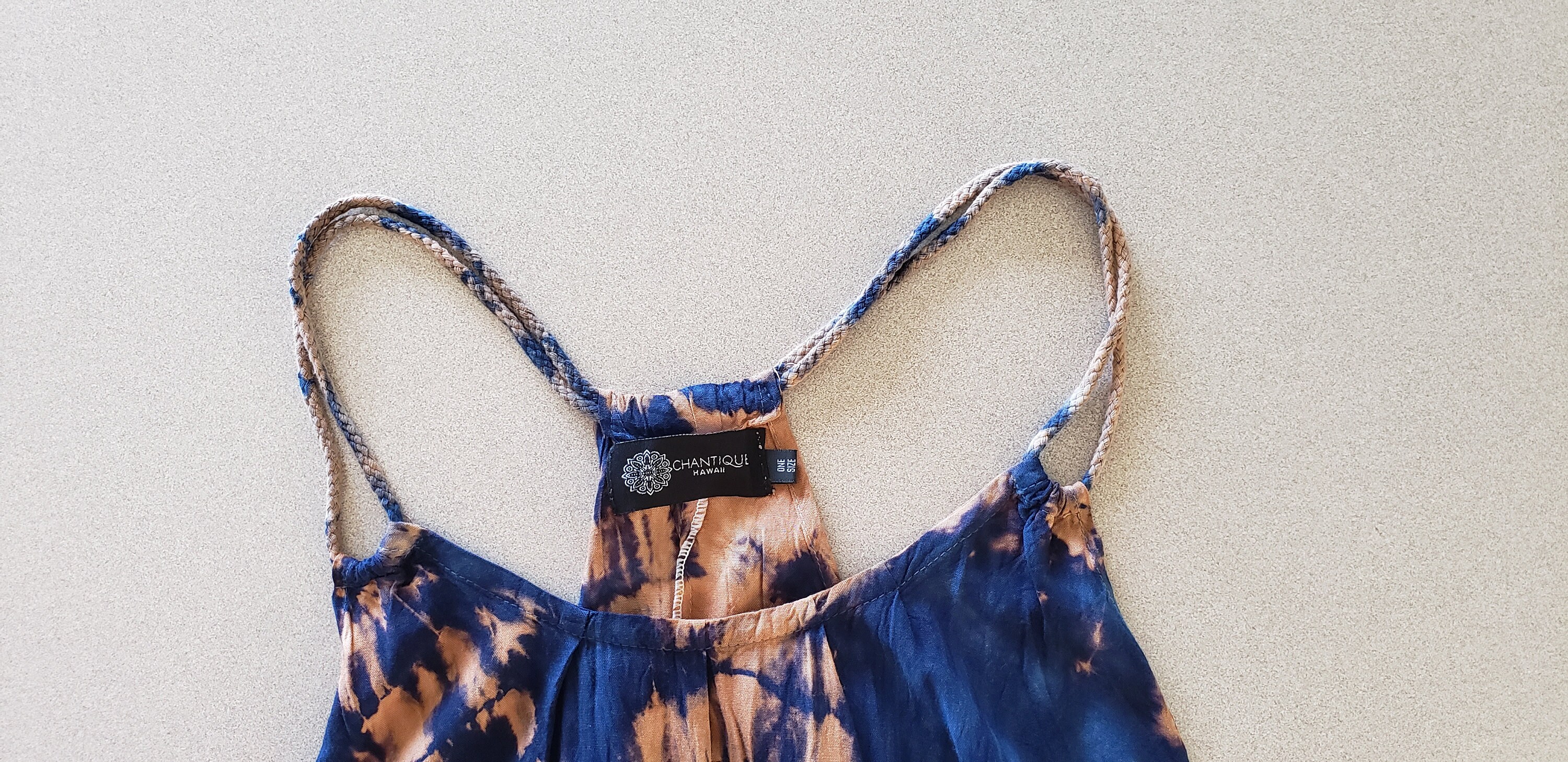 Long Boho Maxi Bamboo Racerback Tie Dye Rope Strap Dress With | Etsy