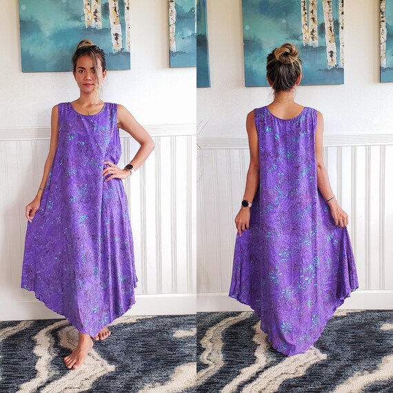 Long Batik Umbrella Sundress With Pockets One Size Fits S-XL - Etsy