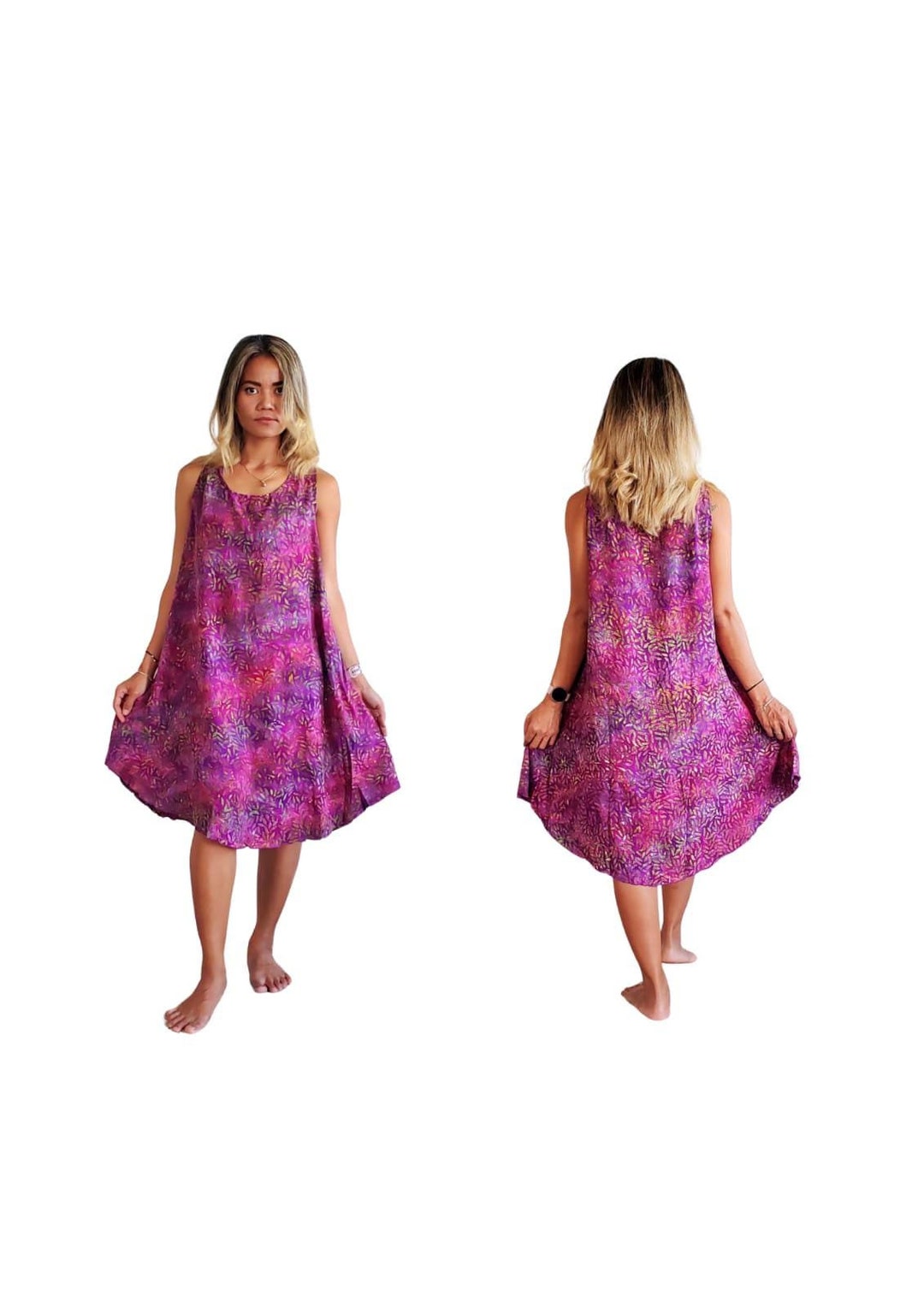 Short Batik Umbrella Sundress With Pockets One Size Fits S-XL - Etsy