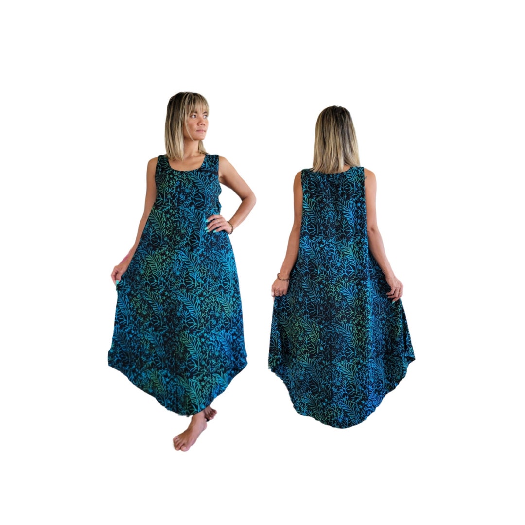Long Batik Umbrella Sundress With Pockets One Size Fits S-XL - Etsy
