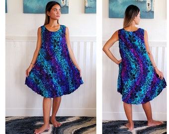Long Batik Umbrella Sundress With Pockets One Size Fits S-XL - Etsy