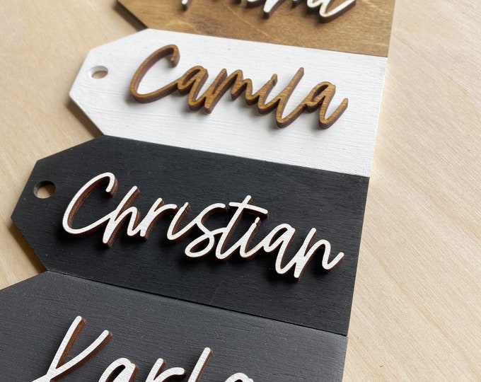 Six (6) Large Rustic Reclaimed Wood Blank Tags for Crafting and ...