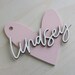 Valentine's Day Name Tags / Wooden Heart Name Tags / Wooden Name Labels ...
