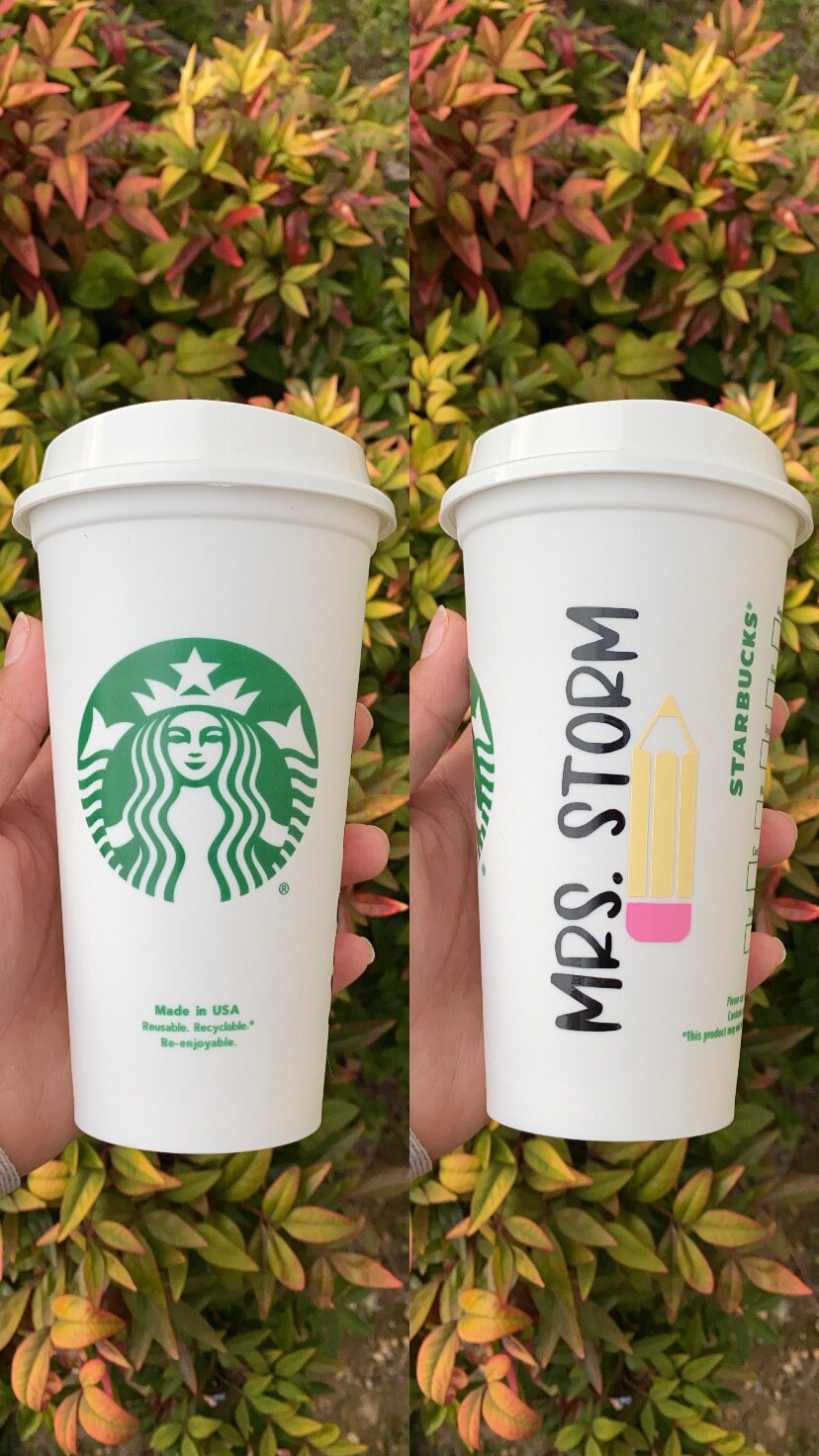 Teacher Starbucks Cup Teacher Gift Personalized Teacher - Etsy