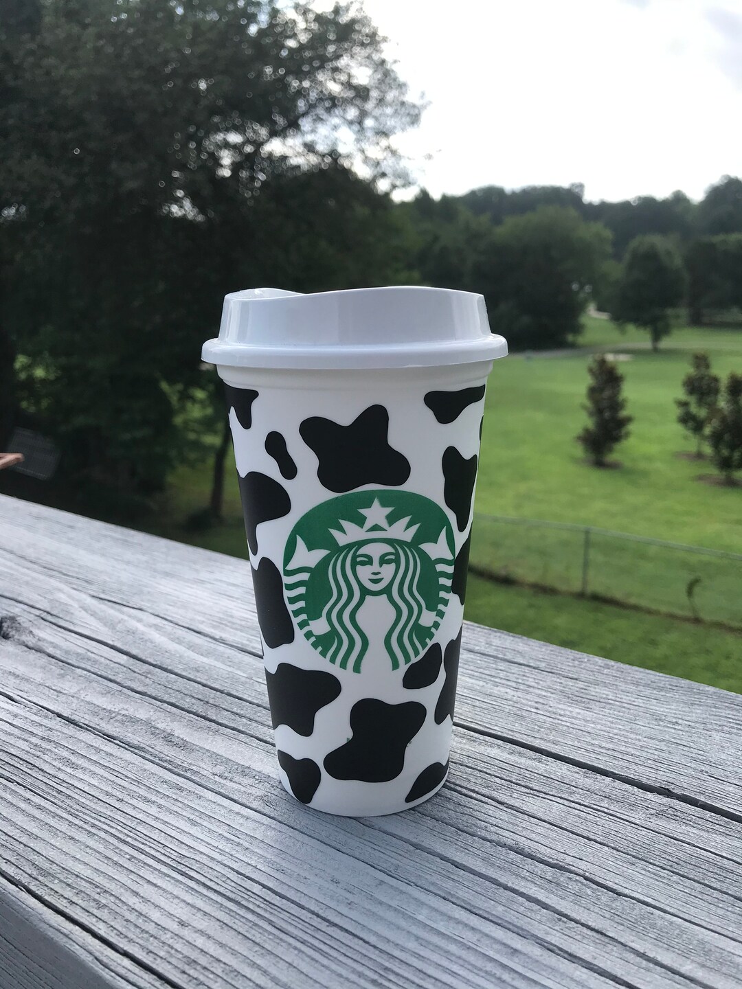 Custom Cow Print Starbucks Hot Cup | Animal Print Tumbler - Etsy