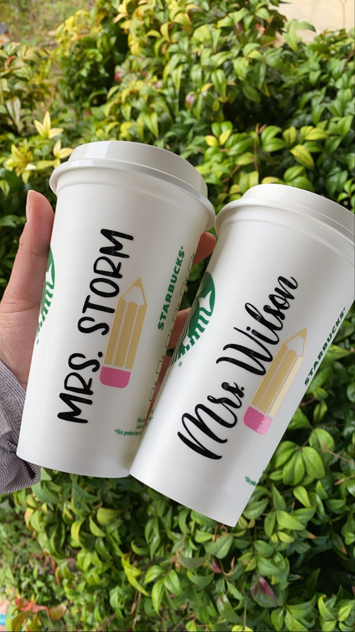 Teacher Starbucks Cup Teacher Gift Personalized Teacher - Etsy